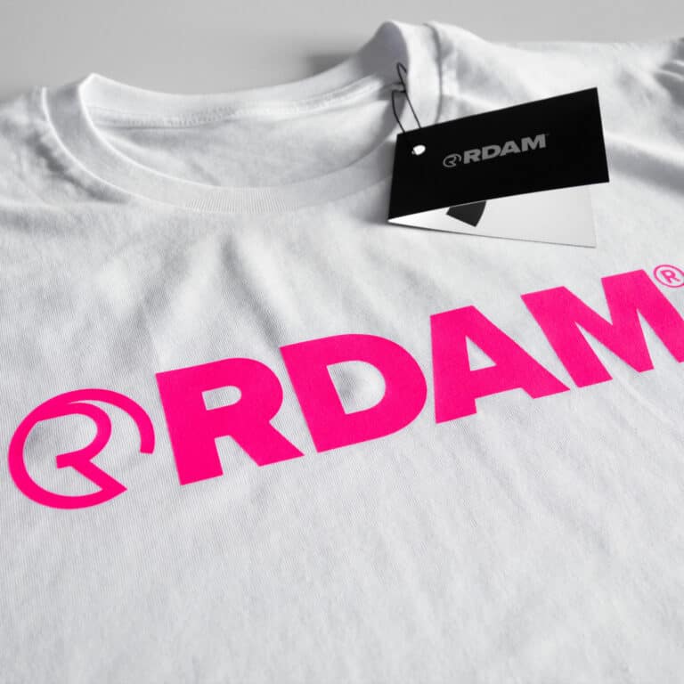 RDAM® | Iconic Wit op Zwart | Shirt | Rotterdam Kleding