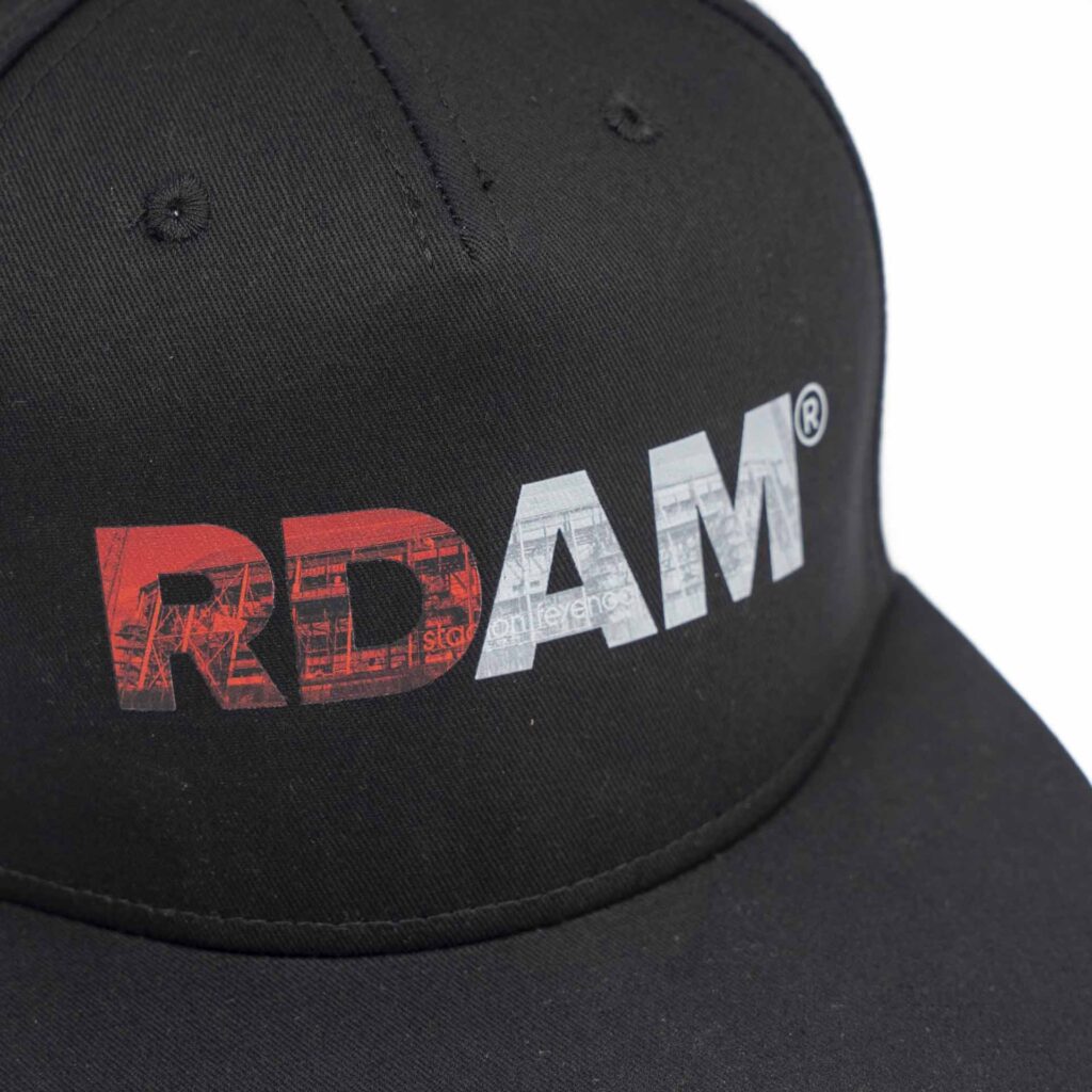 RDAM® Original Cap Kuip Rood Wit op Zwart