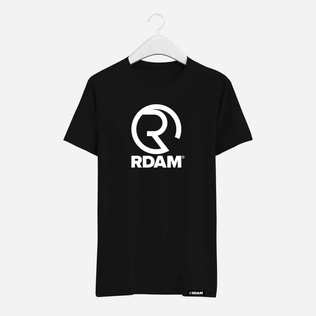RDAM® | Iconic Wit op Zwart | Shirt | Rotterdam Kleding